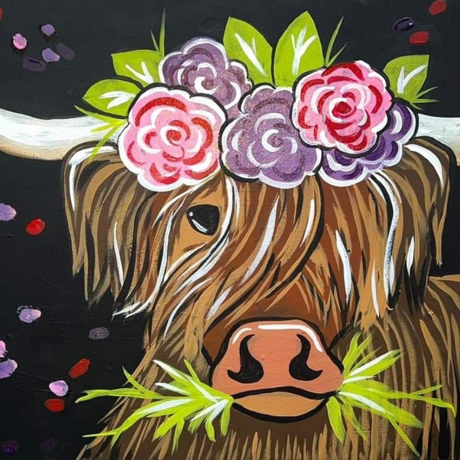 Private Highland Cow Bachelorette Paint Party! | Art YOUR Way