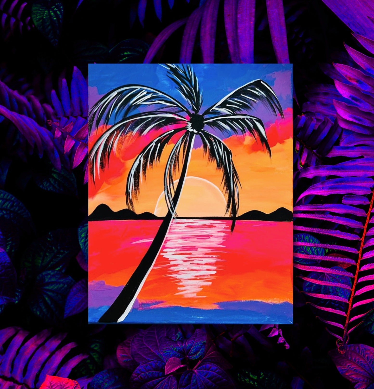 Sunset Palm Art Kit | Art YOUR Way